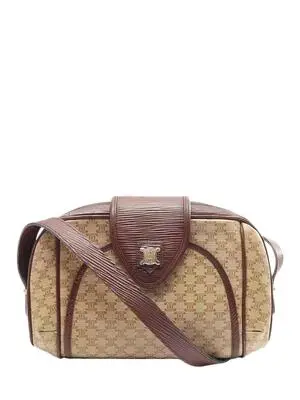 Celine Macadam Coated Canvas Crossbody Bag - Neutrals