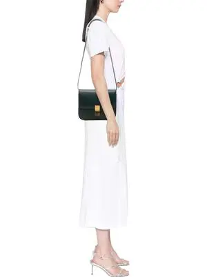 Celine Celine Medium Calfskin Classic Box Crossbody Bag Green