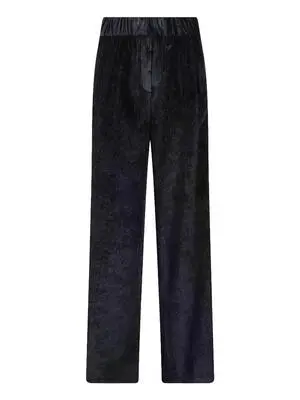 Peserico Corduroy Effect Wide-leg Trousers - Black