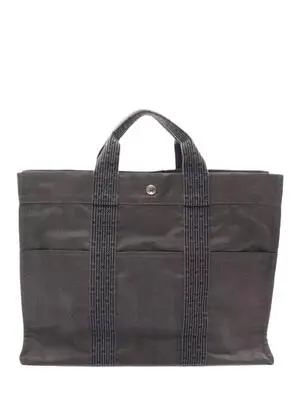 Hermès 20th Century Canvas Herline Mm Tote Bag - Grey