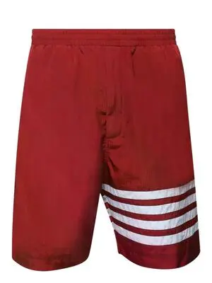 Thom Browne 4-bar Ripstop Track Shorts - Red