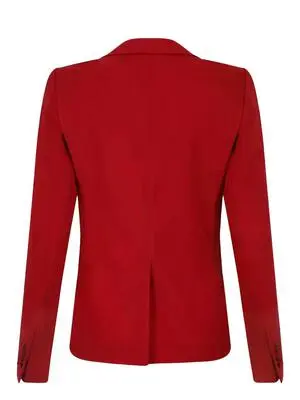 TONELLO Peak Lapel Single-breasted Blazer - Red