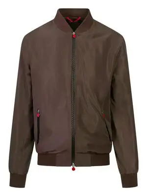 Kiton Zip-up Bomber Jacket - Brown