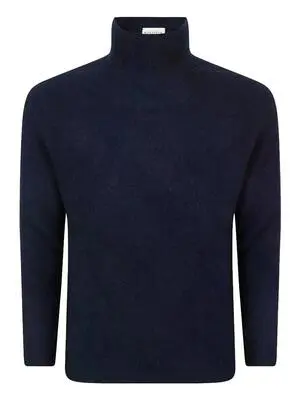 BALLANTYNE Roll Neck Sweater - Blue