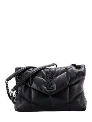 Saint Laurent Saint Laurent Loulou Puffer Shoulder Bag Black