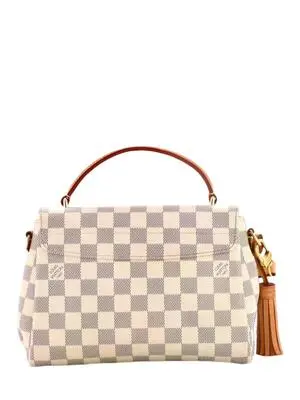 LOUIS VUITTON Croisette Handbag Damier Crossbody Bag White