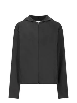 AMOMENTO Zip-up Jersey Hoodie