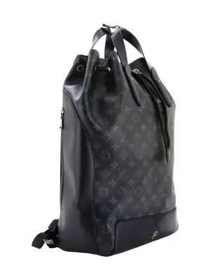 LOUIS VUITTON Explorer Flash Fragment Monogram Eclipse Canvas Backpack - Black