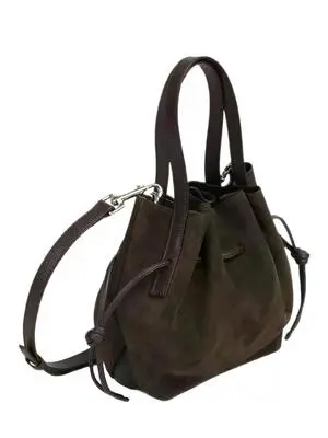 Yuzefi Scallop Suede Tote Bag - Brown