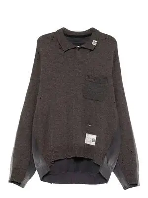 Mihara Yasuhiro Long Sleeve Sweater - Brown