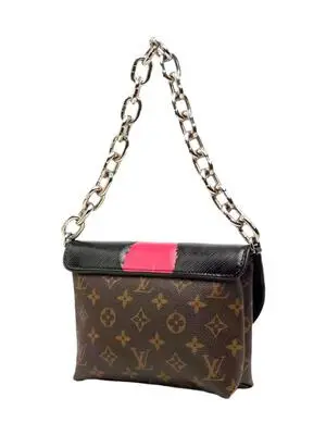 LOUIS VUITTON Louis Vuitton 2017 Monogram And Epi Printed Kabuki Masks Pochette Satchel