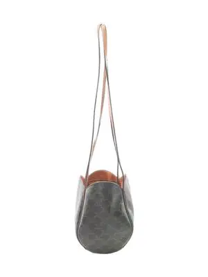 Celine 2010s Triomphe Marlou Shoulder Bag - Brown