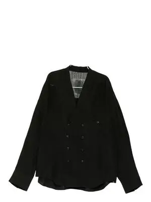 ZIGGY CHEN Double-breasted Shirt - Black