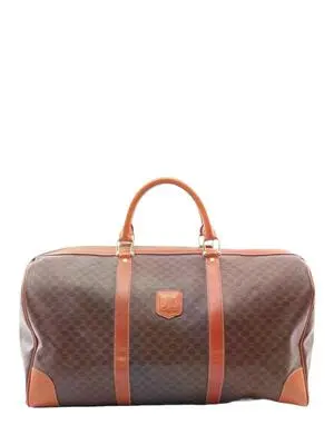 Celine Macadam Coated Canvas Travel Bag - Brown