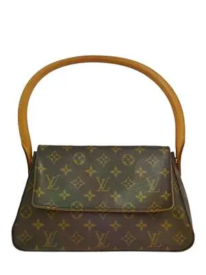 LOUIS VUITTON 2002 Mini Looping Handbag - Brown