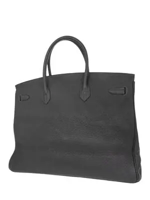 Hermès 2006 Taurillon Clemence Birkin 40 Tote Bag Grey