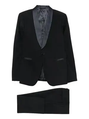 Brian Dales Shawl-lapel Single-breasted Suit - Blue