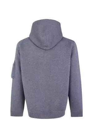 Sacai Zip-up Panelled Hoodie - Grey