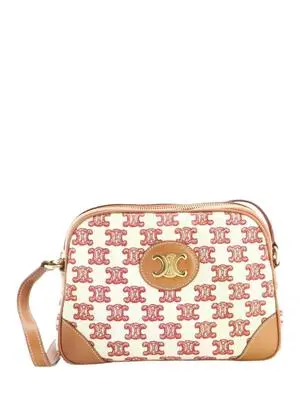 Celine Camera Bag Triomphe Canvas Small Crossbody Bag - Brown