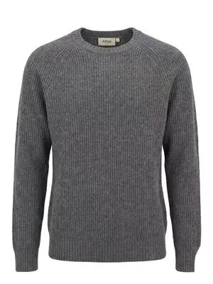 Altea Ribbed-knit Raglan-sleeve Sweater - Grey