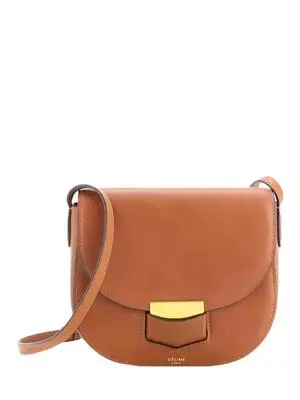 CELINE Celine Trotteur Calfskin Small Crossbody Bag