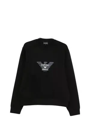 Emporio Armani Logo-print Sweatshirt - Black