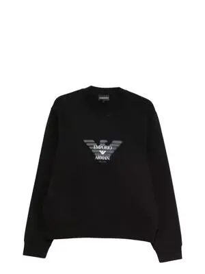 Emporio Armani Logo-print Sweatshirt - Black