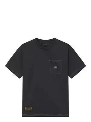 Izzue Contrast-stitch Pocket T-shirt - Black
