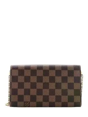 LOUIS VUITTON Croisette Chain Wallet Damier Crossbody Bag - Brown