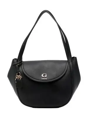 GUESS Coleen Logo-Plaque Leather Shoulder Bag