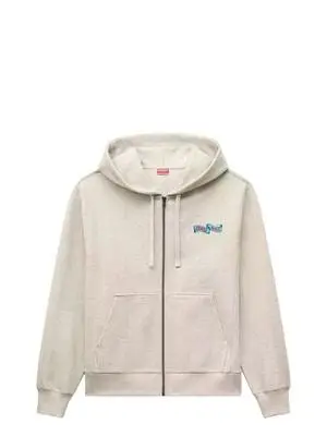 Kenzo Jumping Tiger Herringbone Hoodie - Grey