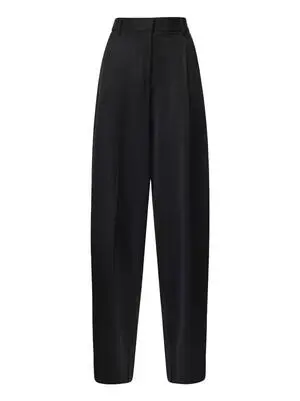 Andamane Pleated Tailored Trousers - Black