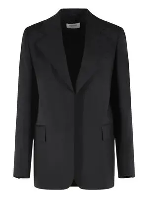 Sportmax Tenace Virgin Wool Blazer - Black