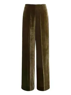 P.a.r.o.s.h Velvet Palazzo Pants - Brown
