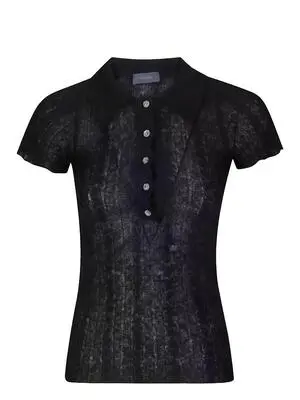 HAIKURE Laurie Short-sleeve Sweater - Black