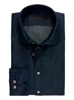 STENSTROMS Cutaway-collar Denim Shirt