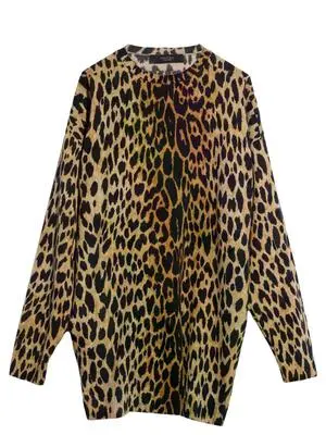 GUCCI Printed Knit Cashmere Dress
