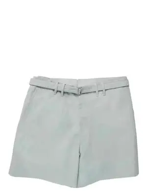 STOFFA Belted Twill Shorts - Grey