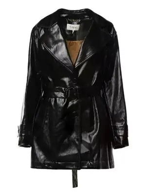CHLOÉ Chloé Belted Button-Front Jacket With Notch Lapels