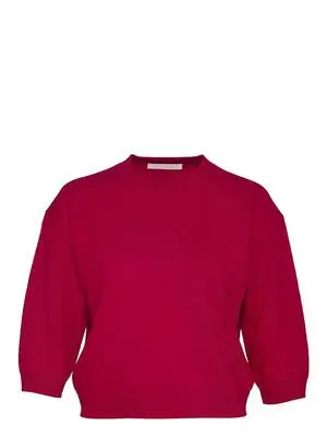 CLUB21 Crew Neck Cropped T-shirt - Red