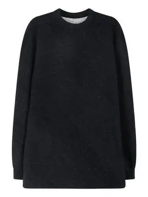Rick Owens Oversized Crew Neck Sweater - Black