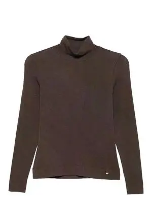 Herno Roll-neck Long-sleeve Sweater - Brown