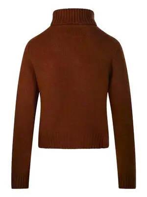 BEYOU Roll-neck Jumper - Brown