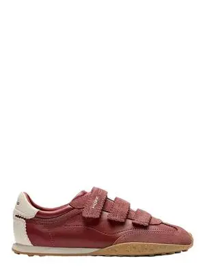 HOFF Touch-strap Suede-trim Sneakers - Red