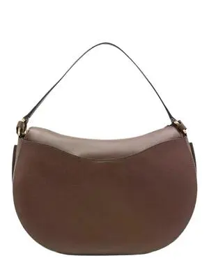 LANCEL Celeste Double Buckle Saddle Bag - Brown