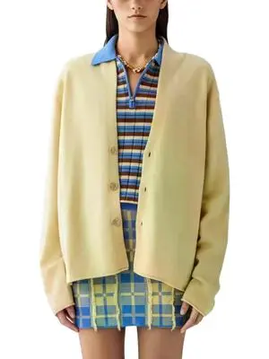 Guest In Residence Everywear Buttoned Cardigan - Yellow
