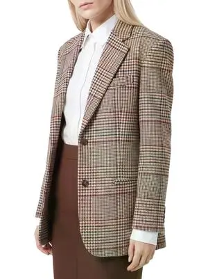 FEDERICA TOSI Federica Tosi Glen Plaid Blazer