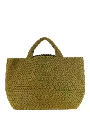 NAGHEDI Medium St. Barths Hand-woven Tote Bag Green