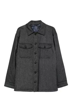 Giorgio Armani Button-up Overshirt - Blue
