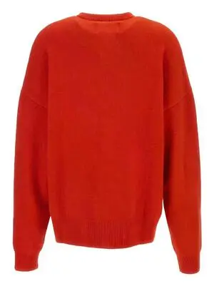 Extreme Cashmere Nº496 Half-zip Dropped-shoulder Sweater - Red